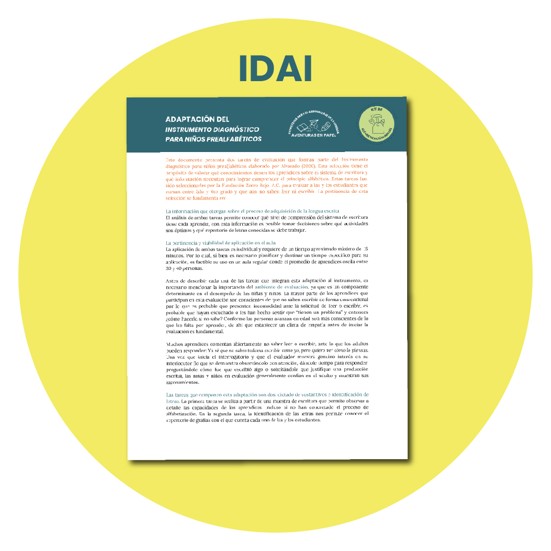 Evaluación Formativa – Aventuras en Papel México